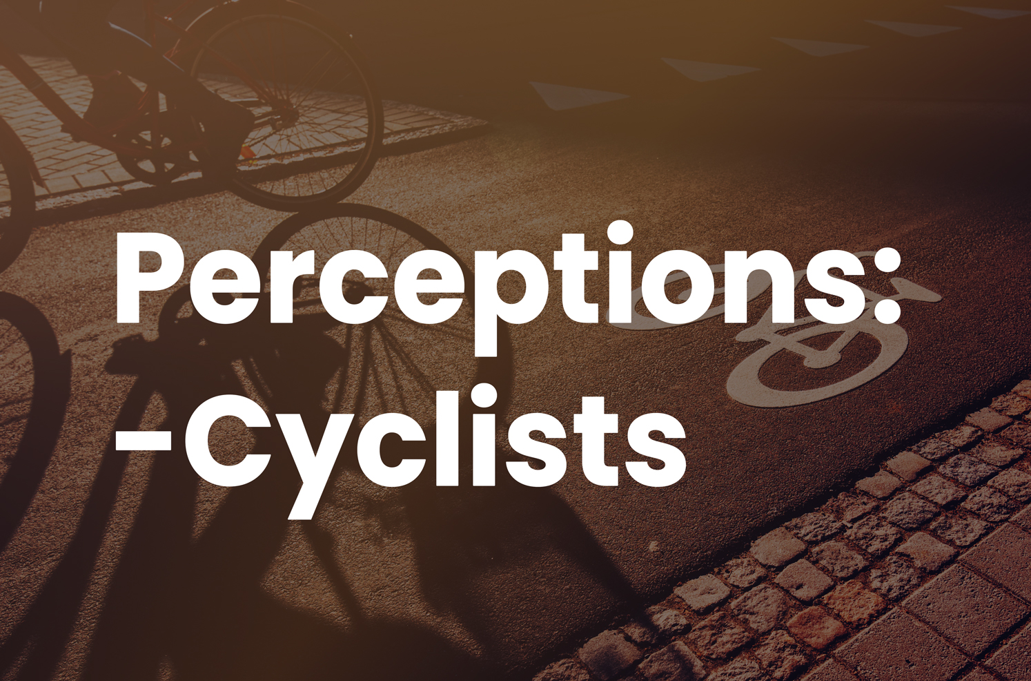 Road User Perceptions – Cyclists – Liveable City